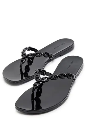 Tory Burch Gemini Jelly Sandals - Black