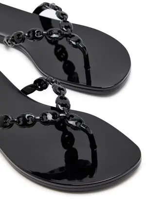 Tory Burch Gemini Jelly Sandals - Black