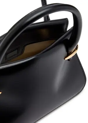 Givenchy Pinch Mini Leather Top Handle Bag - Black