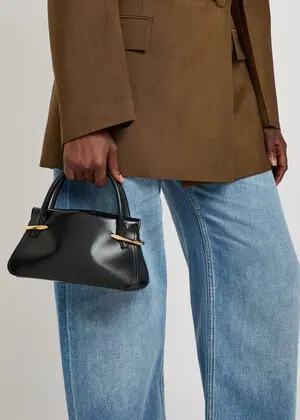 Givenchy Pinch Mini Leather Top Handle Bag - Black