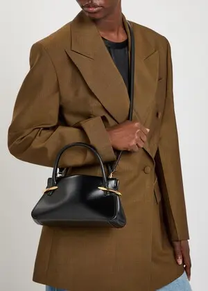 Givenchy Pinch Mini Leather Top Handle Bag - Black
