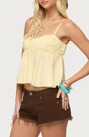 EDIKTED Ruched Babydoll Camisole