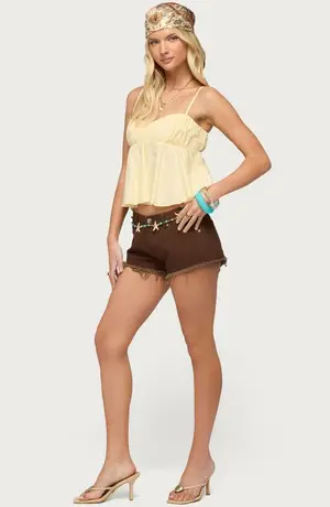 EDIKTED Ruched Babydoll Camisole