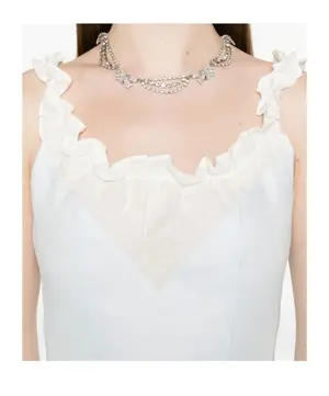 SHUSHU/TONG Ruffled V-neck Mini Dress