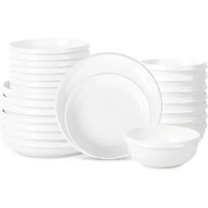 STONE + LAIN Verso Porcelain 24-piece Dinnerware Set