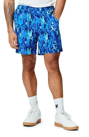 Psycho Bunny Tanner Camo Bunny Print 6-inch Swim Trunks