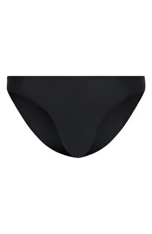 MILLY Solid Margot Bikini Bottoms - Black