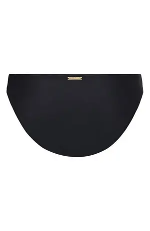 MILLY Solid Margot Bikini Bottoms - Black