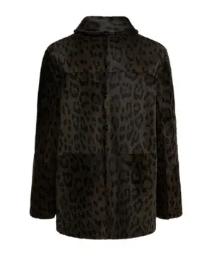 FURLING BY GIANI Leopard Print Coat