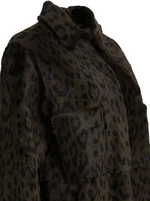 FURLING BY GIANI Leopard Print Coat