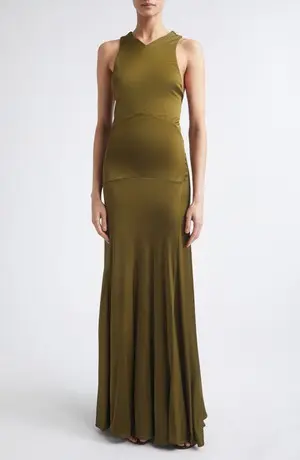 Proenza Schouler V Neck Evening Dresses