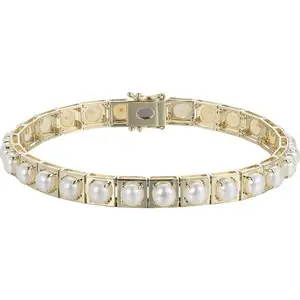 TYPE JEWELRY Leggo Pearl Bracelet - White