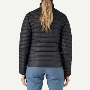 Patagonia Down Sweater Quilted Jacket With High Collar And Zip Up Closure