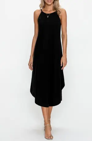 PS BY CUPSHE Sleeveless Curve Hem Midi Dress