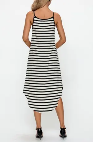 PS BY CUPSHE Sleeveless Stripe Midi Dress