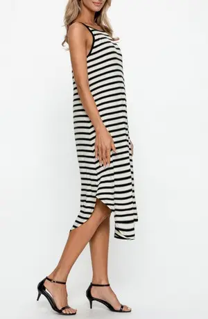 PS BY CUPSHE Sleeveless Stripe Midi Dress