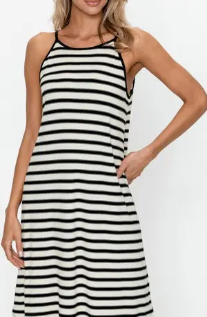 PS BY CUPSHE Sleeveless Stripe Midi Dress