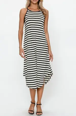 PS BY CUPSHE Sleeveless Stripe Midi Dress