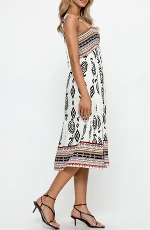 PS BY CUPSHE Sleeveless Printed Midi Dress