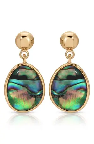 Ettika Orb Drop Earrings With - Abalone