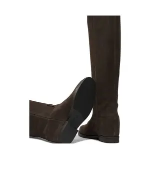VIA ROMA 15 Knee High Leather Boots - Black
