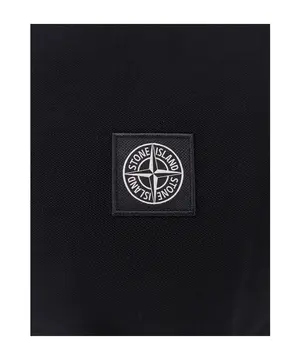 Stone Island Logo Patch Short-sleeved Polo Shirt