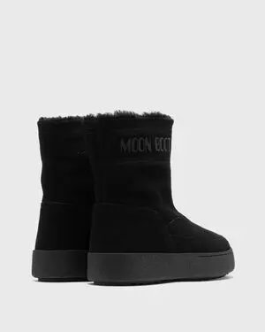Moon Boot Ltrack Lara Zip-front Shearling Boots - Black
