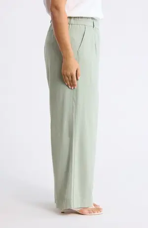 Wit & Wisdom Skyrise High Rise Wide Leg Pants - Eucalyptus