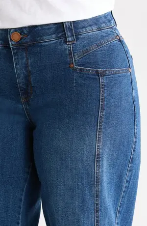 Wit & Wisdom High Waist Barrel Leg Jeans