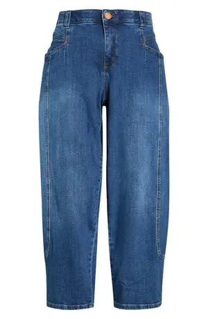 Wit & Wisdom High Waist Barrel Leg Jeans