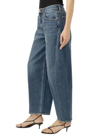 SILVER JEANS CO. Horseshoe High Waist Ankle Barrel Jeans