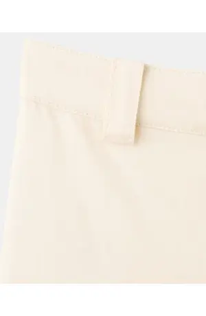 Mango Flat Front Linen Blend Pants - Beige