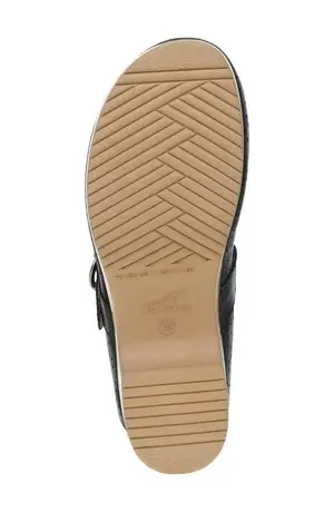 Dansko Blair Perforated Mary Jane Clogs - Black