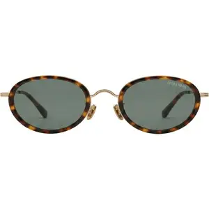 FIFTH & NINTH Ciel Oval Sunglasses - Torte/green