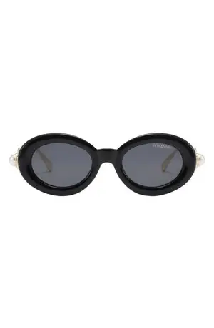 FIFTH & NINTH Arielle Oval Sunglasses - Black/black