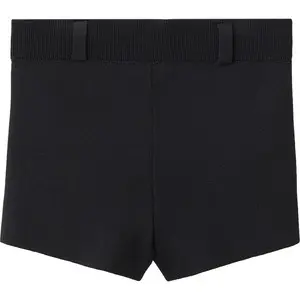 Mango Ribbed High Waist Shorts