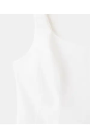 Mango Cotton Blend Square Neck Dress With Cutout Back