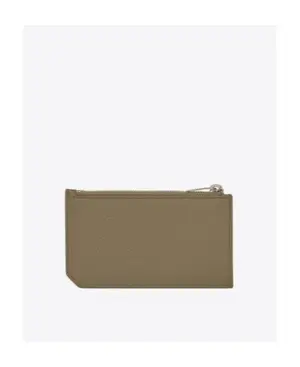 Saint Laurent Tiny Cassandre Fragments Zipped Card Case