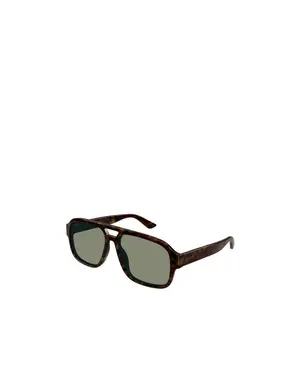 Gucci Aviator Frame Sunglasses - Black