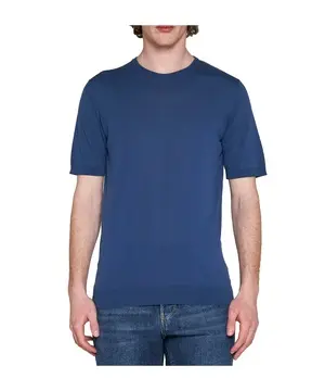 ROBERTO COLLINA Short-sleeved Knitted T-shirt