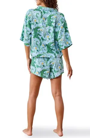 PRINTFRESH Sweet Dreams Satin Short Pajamas