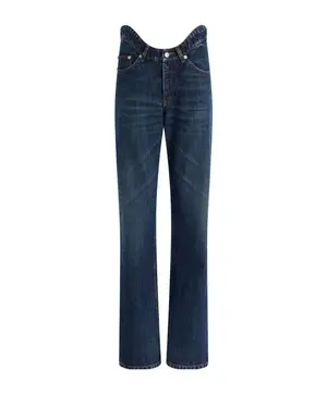 JEAN PAUL GAULTIER Straight-leg Jeans With Rounded Waist