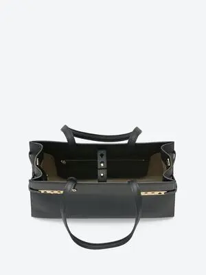 Delvaux Leather Logo Shoulder Bag