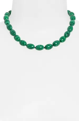 Lele Sadoughi Baroque Stone Collar Necklace
