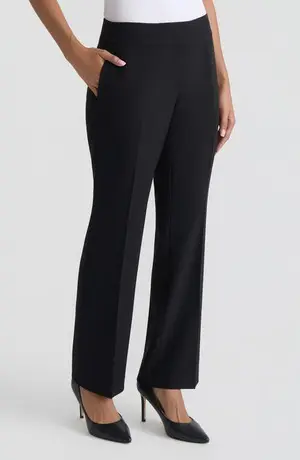 KASPER Ava Stretch Crepe Bootcut Pants