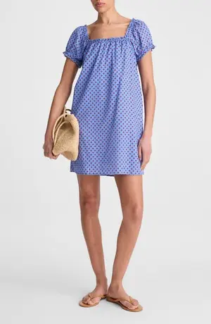 Madewell Chateau Mini Dress - Calm Blue