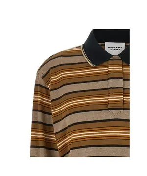 Isabel Marant Étoile Isea Striped Polo Dress