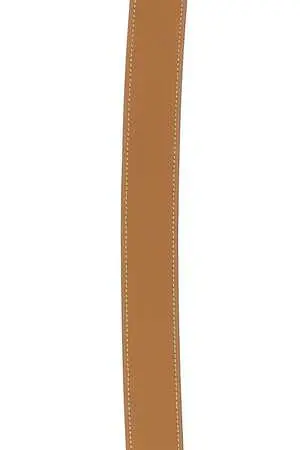 Miu Miu Logo Engraved Buckle Belt - Caramel