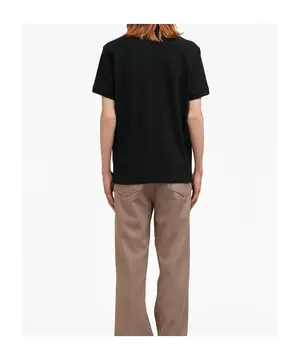 AMI Paris Short-sleeved Polo Shirt - Black