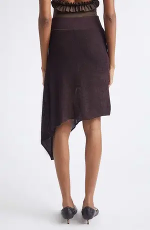 Jacquemus The Voile Asymmetric Draped Skirt